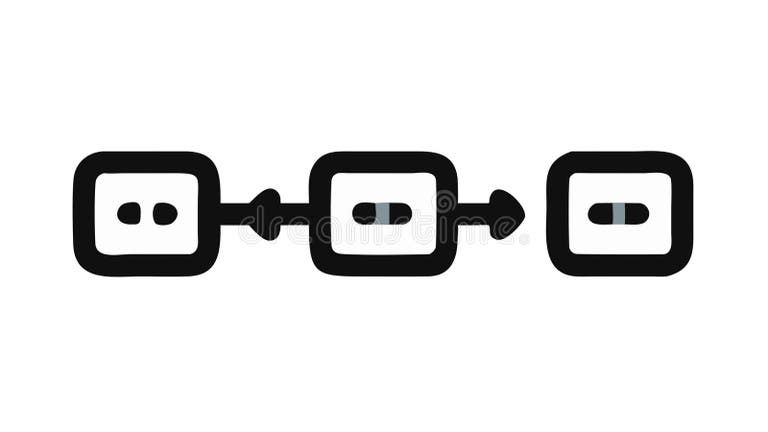 Workflow Steps Process Sequence Icon, Vector Design Generative AI Stock ...