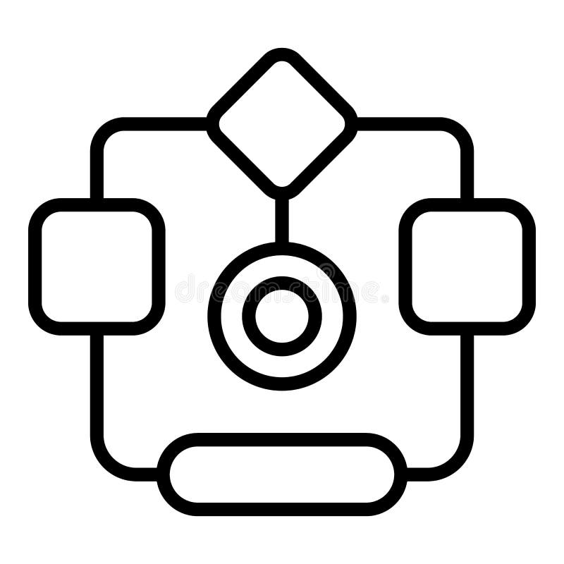 Workflow System Icon Outline Vector. Work Project Stock Vector ...