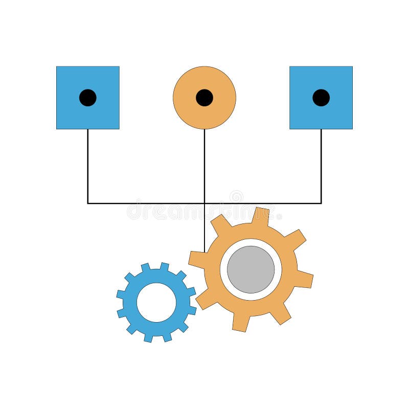 Workflow Team and Process of Business Working Stock Vector ...