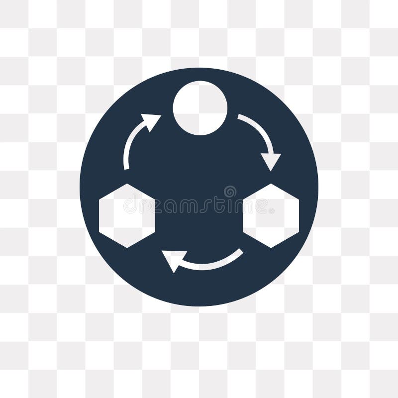 Workflow Vector Icon Isolated on Transparent Background, Linear Stock ...