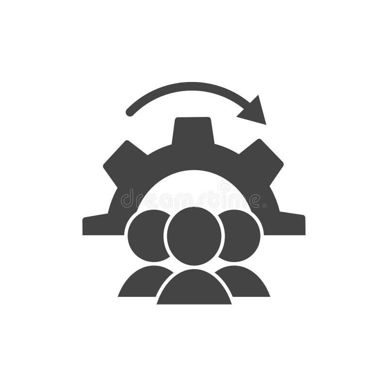 Workflow Vector Icon on White Isolated Background Stock Vector ...