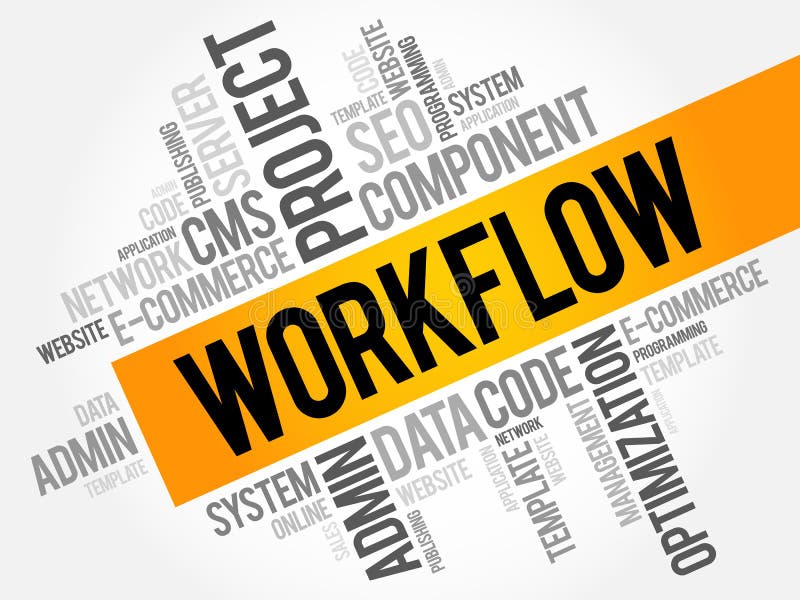 WORKFLOW word cloud stock illustration. Illustration of method - 206314875 WORKFLOW word cloud stock illustration. Illustration of method - 206314875