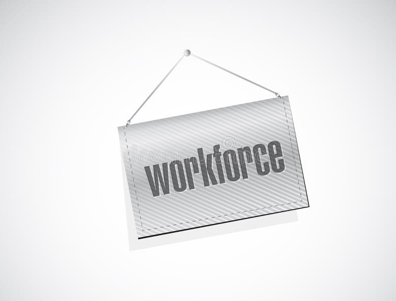 Workforce Banner Sign Concept Illustration Stock Illustration ...
