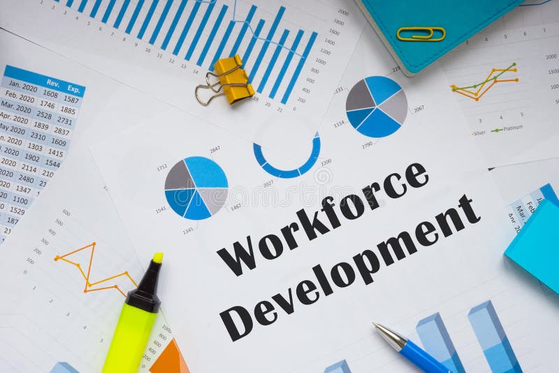 Workforce Development Inscription on the Page Stock Image - Image of ...