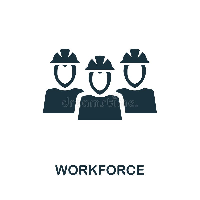 Workforce Icon. Simple Element from Business Management Collection ...