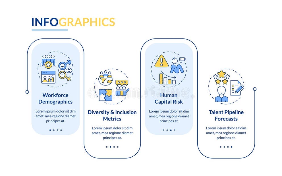 Workforce Insights Rectangle Infographic Vector Stock Illustration ...