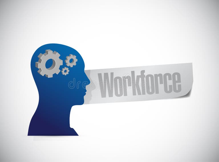 Workforce Intelligence Sign Concept Stock Illustration - Illustration ...