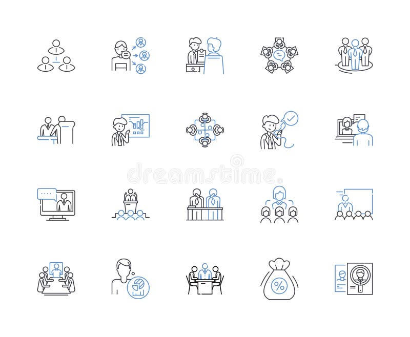 Workforce Optimization Line Icons Collection. Efficiency, Productivity ... Workforce Optimization Line Icons Collection. Efficiency, Productivity ...
