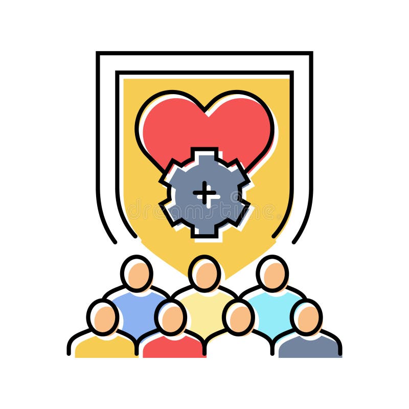 Workforce Planning Business Process Color Icon Vector Illustration ...