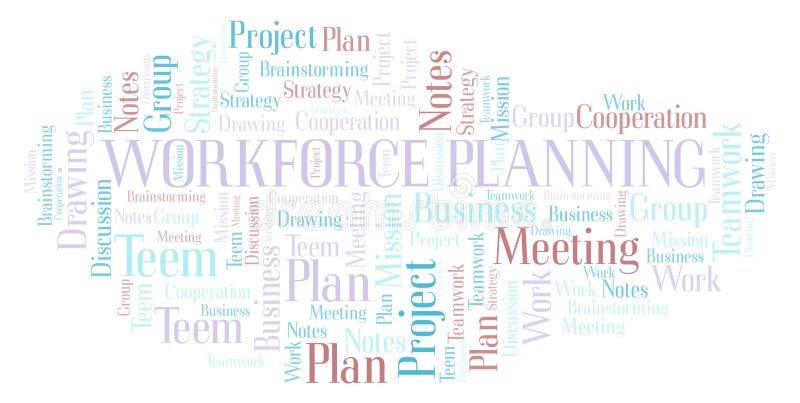 Workforce Planning Word Cloud. Stock Illustration - Illustration of ...