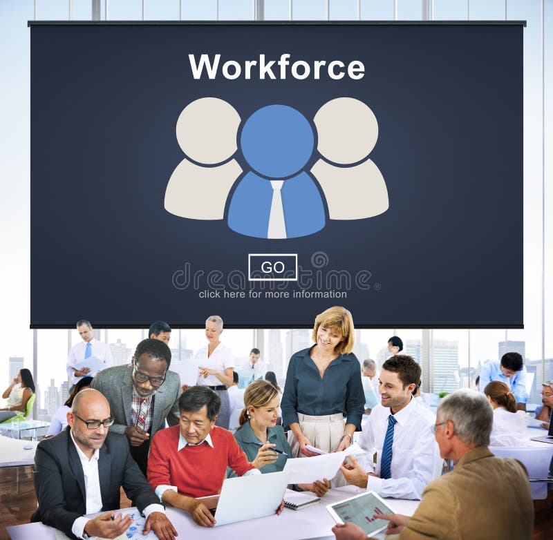 Workforce Team Teamwork Connection Partnership Concept Stock Image ...