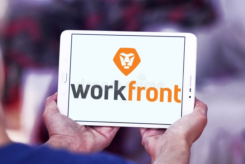 Workfront Software Company Logo Editorial Stock Image - Image of arab ...