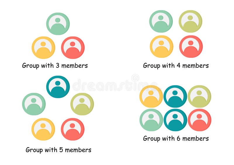 Workgroup Icon Set with a Business Theme Stock Vector - Illustration of ...
