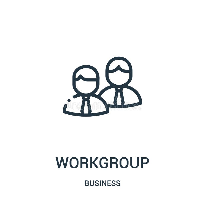 Workgroup Icon Vector from Business Collection. Thin Line Workgroup ...