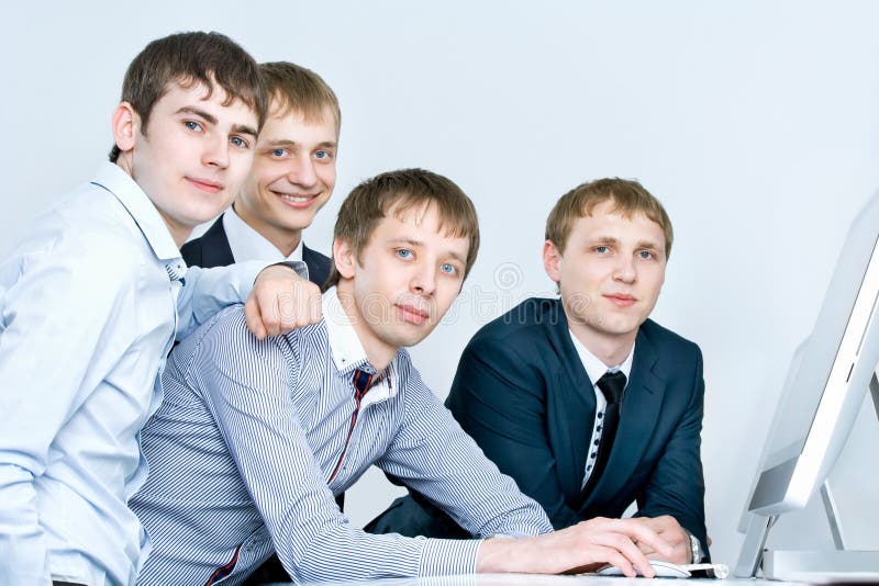 Workgroup interacting stock image. Image of explaining - 25873771