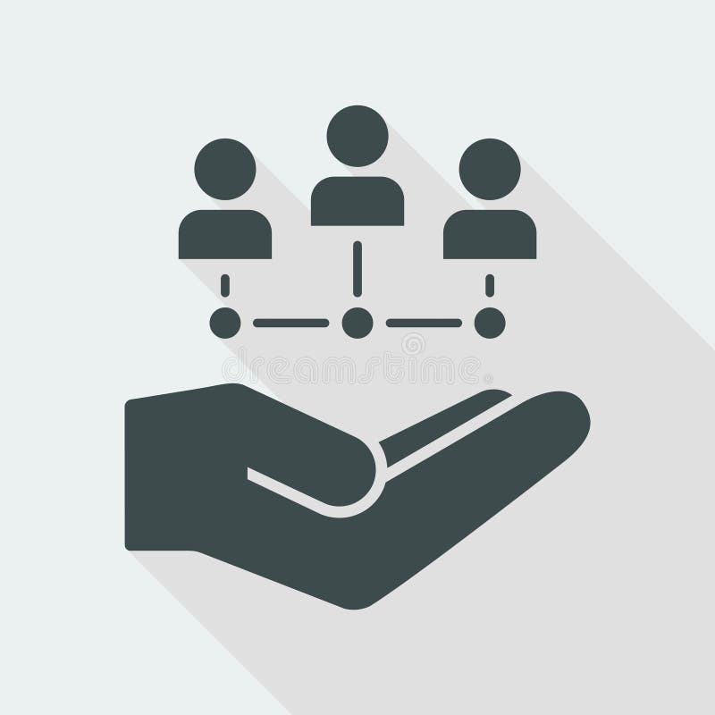 Workgroup Network - Minimal Vector Icon Stock Vector - Illustration of ...