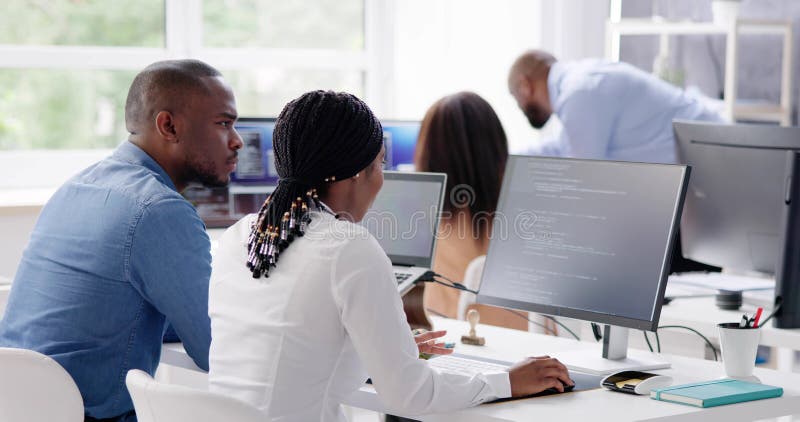 Working African Business Team of Programmers Coding Stock Image - Image ... Working African Business Team of Programmers Coding Stock Image - Image ...