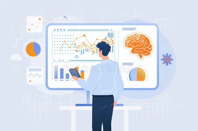 Working with AI Neural Networks To Optimize Business Processes Stock ... Working with AI Neural Networks To Optimize Business Processes Stock ...