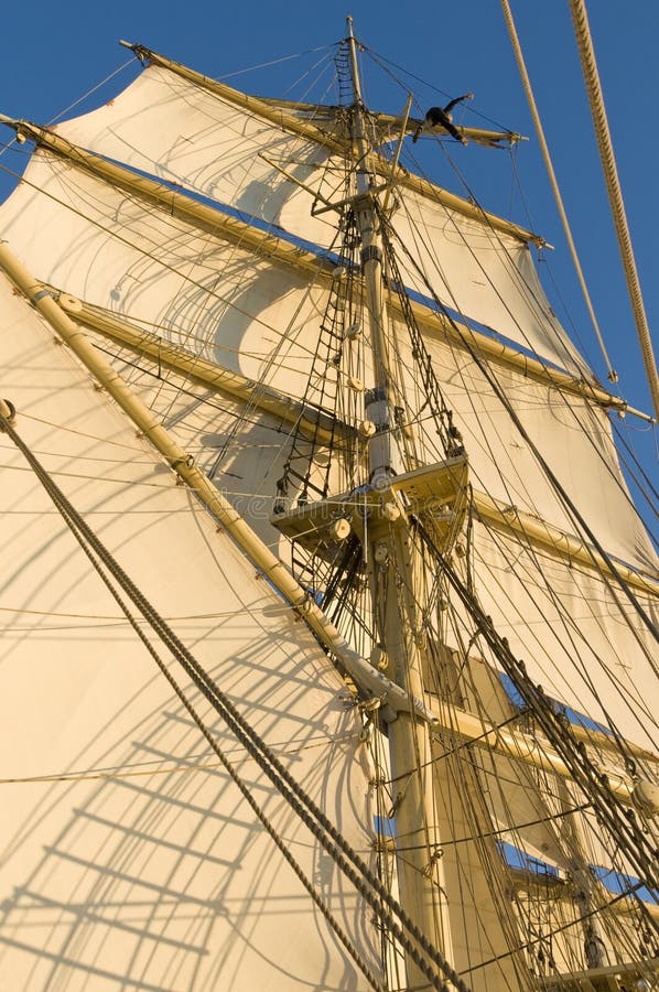 Working aloft Tall ship editorial image. Image of masts - 28036860