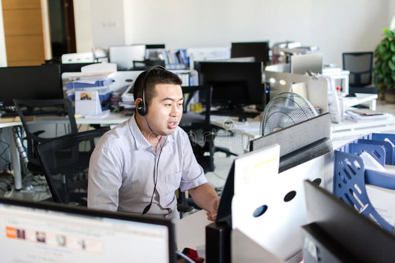 Working Alone at the Office Editorial Image - Image of people ...