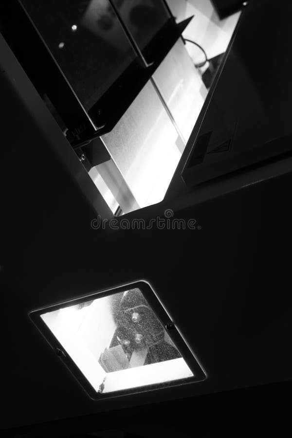 Working Area of the Photo Separator Stock Image - Image of parts ...