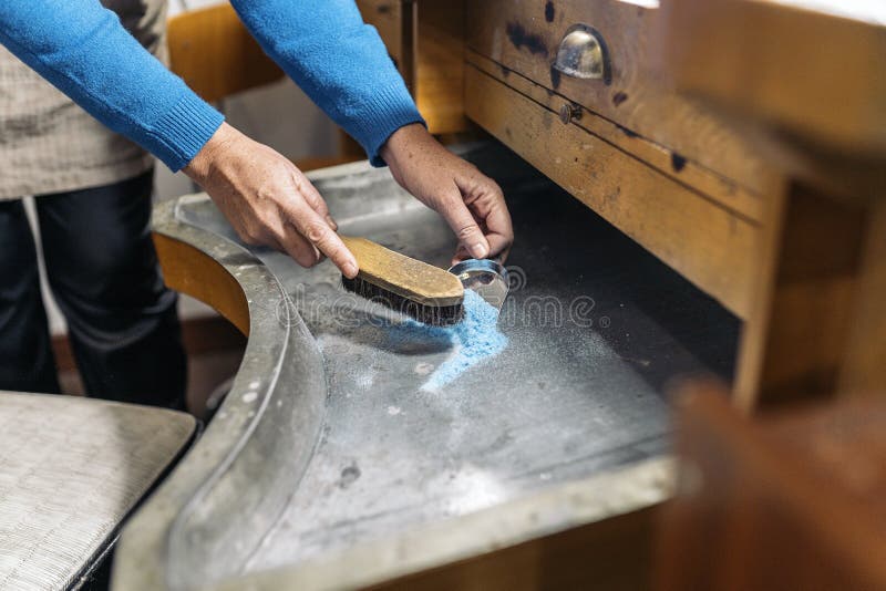 Working in Artisan Workshop Stock Image - Image of jewelry, craftsman ...