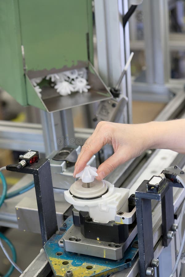 Empty Assembly Line Closeup with Eight Wastes of Lean Management ...