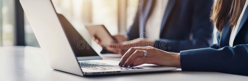 Working on an Assignment in a Comfortable Workspace are Two College ...