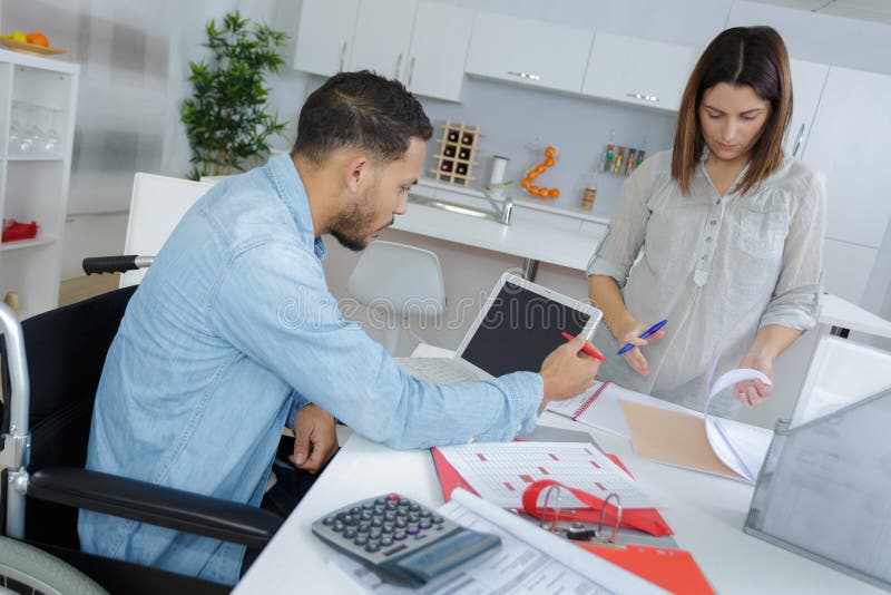 Working away stock image. Image of cute, people, female - 22854247