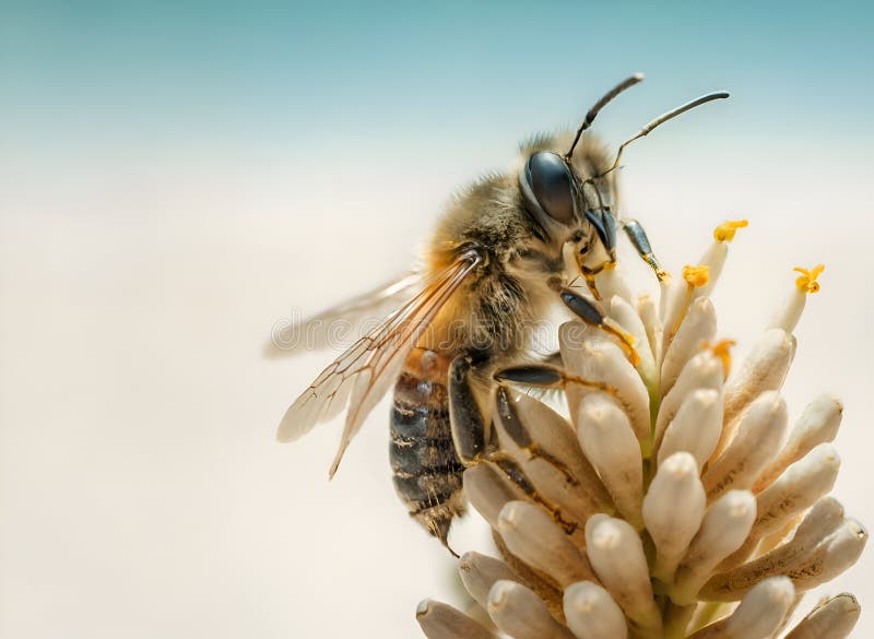 Bee at Work Collecting Nectar Stock Photo - Image of animal, still: 5493486