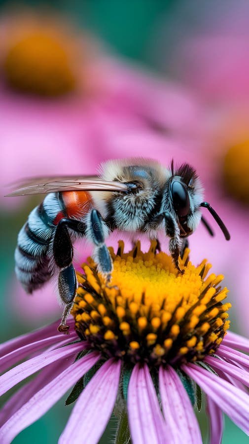 Bee at Work Collecting Nectar Stock Photo - Image of animal, still: 5493486