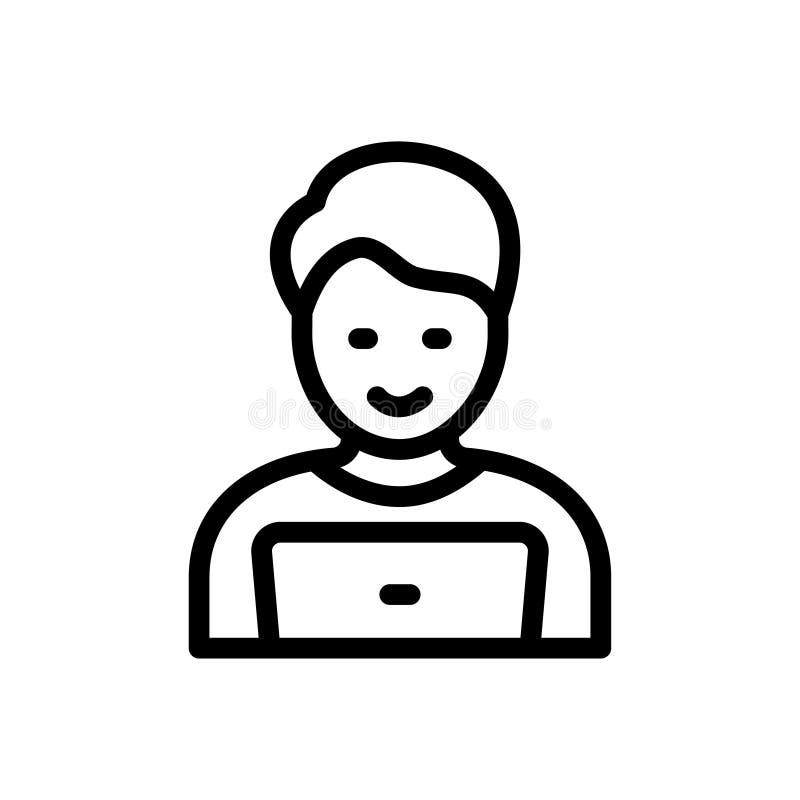 Working boy stock vector. Illustration of organization - 212460384