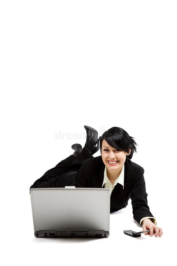 Working businesswoman stock photo. Image of communication - 4141868