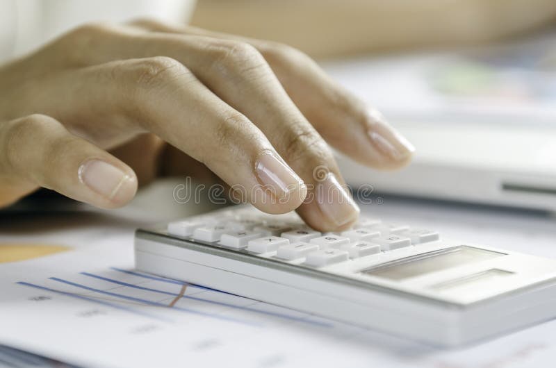 Working with calculator stock photo. Image of button - 50991820