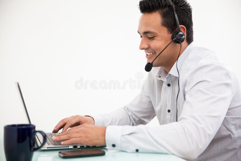 Call Center Rep Looking Upset Stock Photo - Image of tech, upset: 107593936