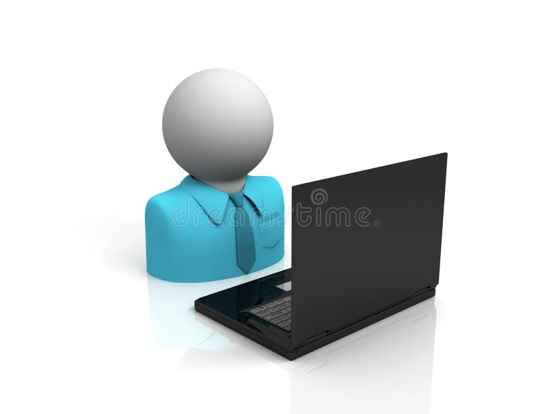 Working character stock illustration. Illustration of communication ...