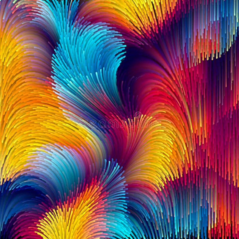 Working Chromatic Flow stock illustration. Illustration of bright ...