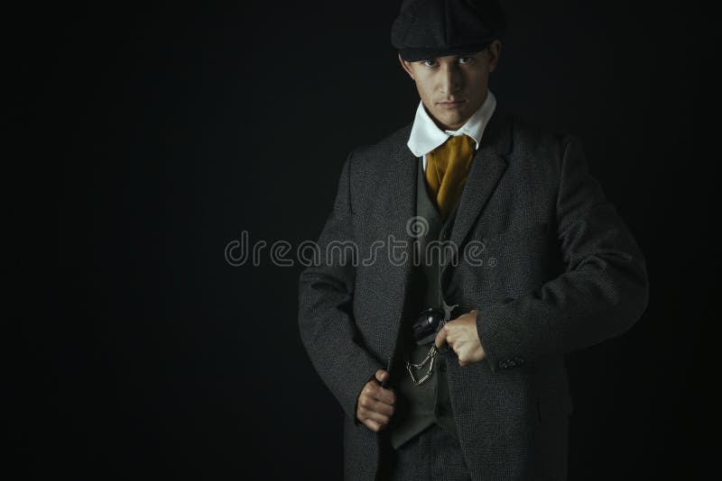 A Working Class Victorian or Edwardian Man Standing Alone Stock Image ...