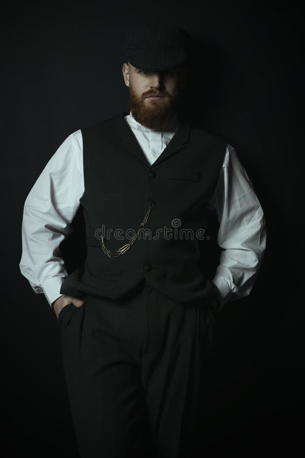 A Working Class Victorian or Edwardian Man Wearing a Tweed Suit and ...