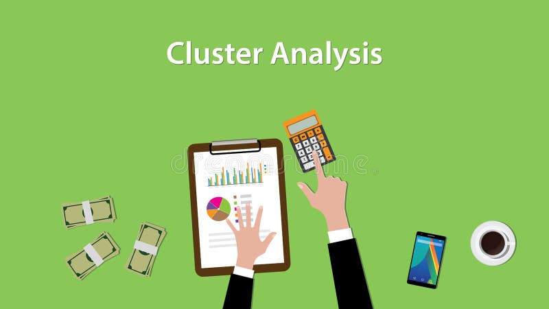 Working on Cluster Analysis a Table with Littered Money and Calculator ...