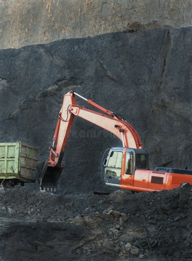 Coal Getting stock image. Image of burden, hauling, machinery - 20731695