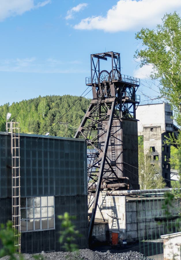 Coal Mine on a Nice Clear Day Stock Image - Image of city, factory ...