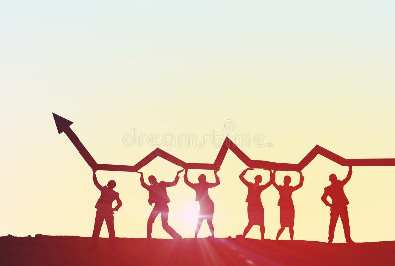 Working in Collaboration for Success Stock Image - Image of leadership ...