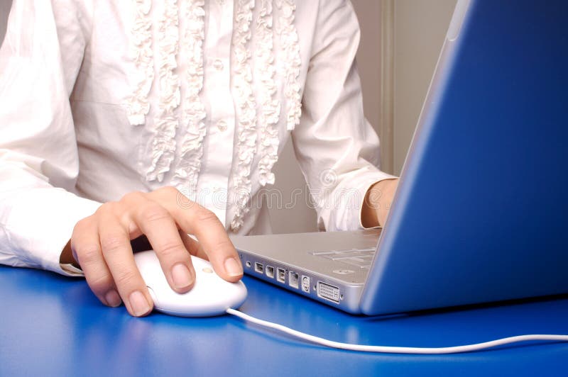 Working on computer stock photo. Image of divide, desk - 398048