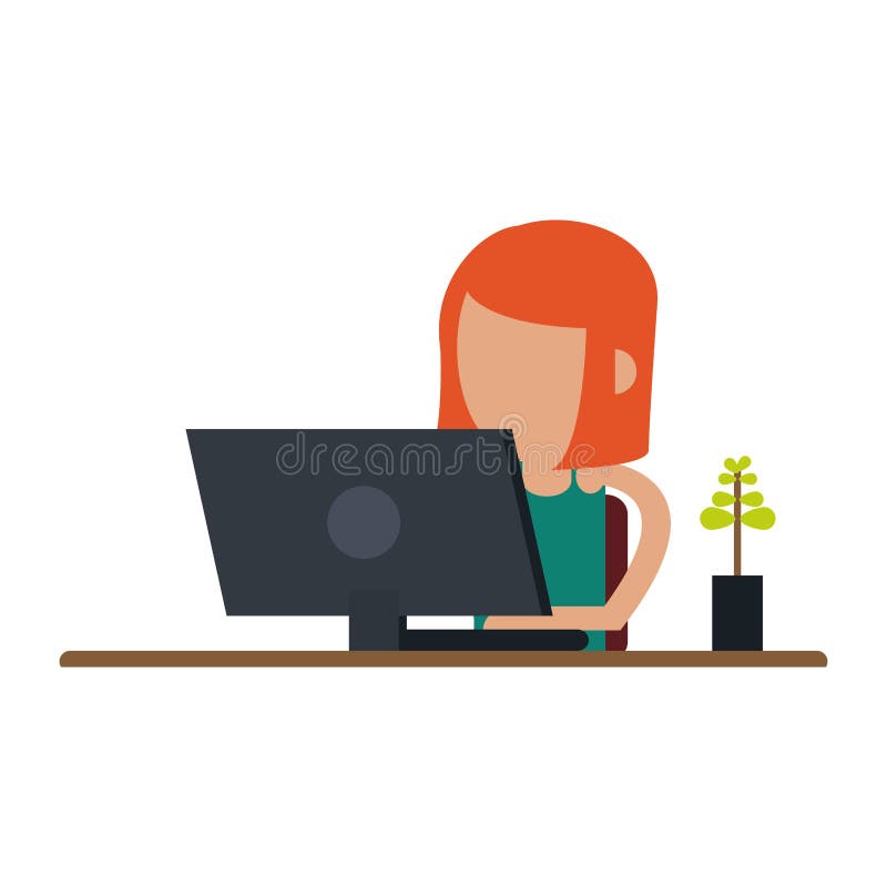 Computer Avatar and Shopping Bag Design Stock Vector - Illustration of ...