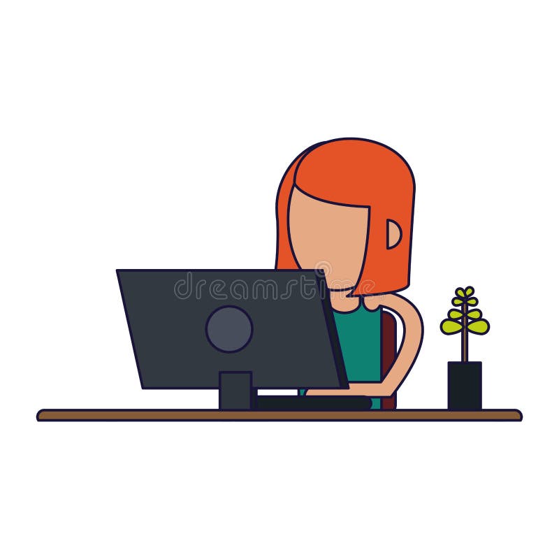 Computer Avatar and Shopping Bag Design Stock Vector - Illustration of ...