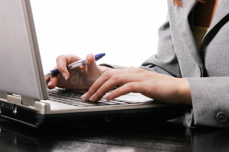 Working on the computer stock image. Image of businesspeople - 44014849