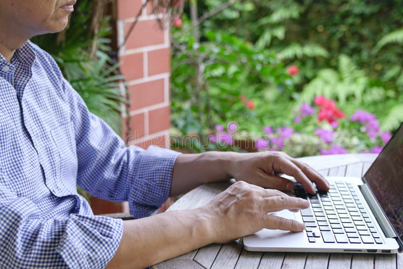 Work from home stock image. Image of laptop, fingers - 46120195