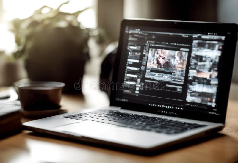 Working Computer Laptop Man Hand Typing Keyboard Work Vertical Blog ...