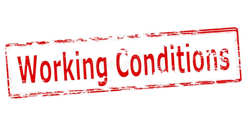 Working Conditions and Environment RGB Color Icon Stock Vector ...